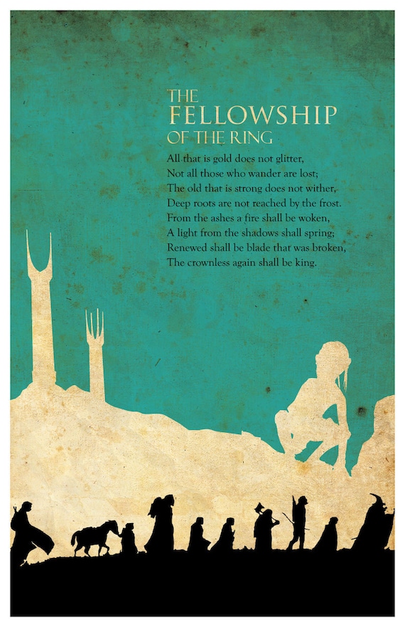 Lord Of The Rings The Fellowship Of The Ring Poster