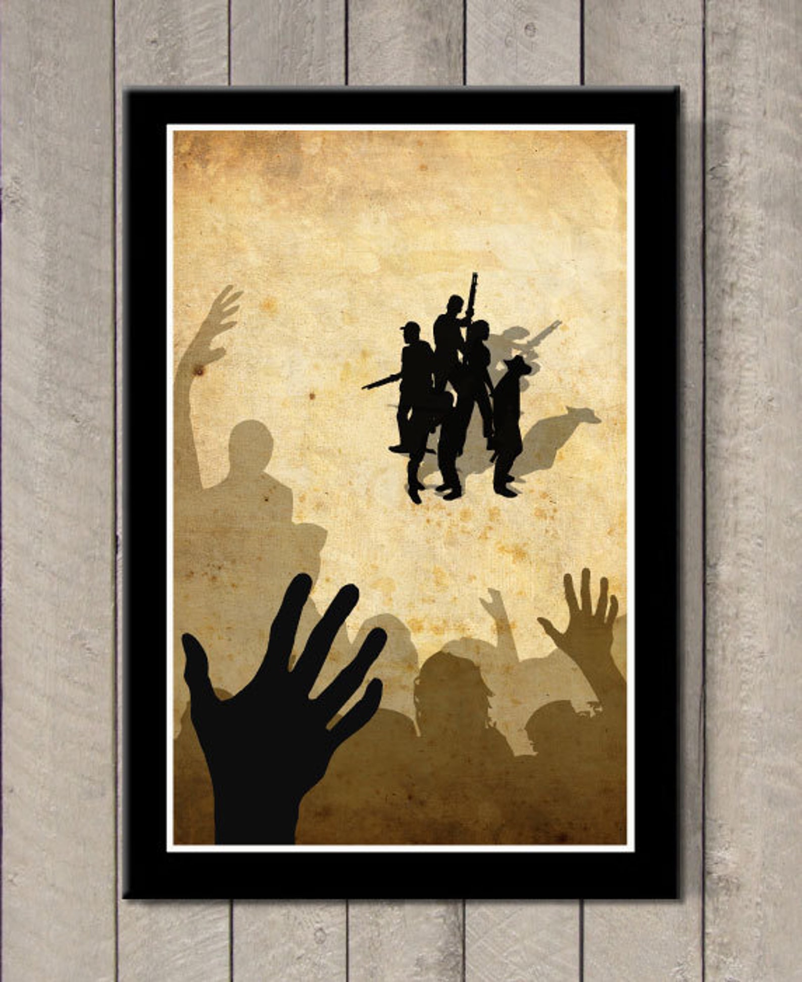 The Walking Dead Poster Minimalist TWD Print - Etsy