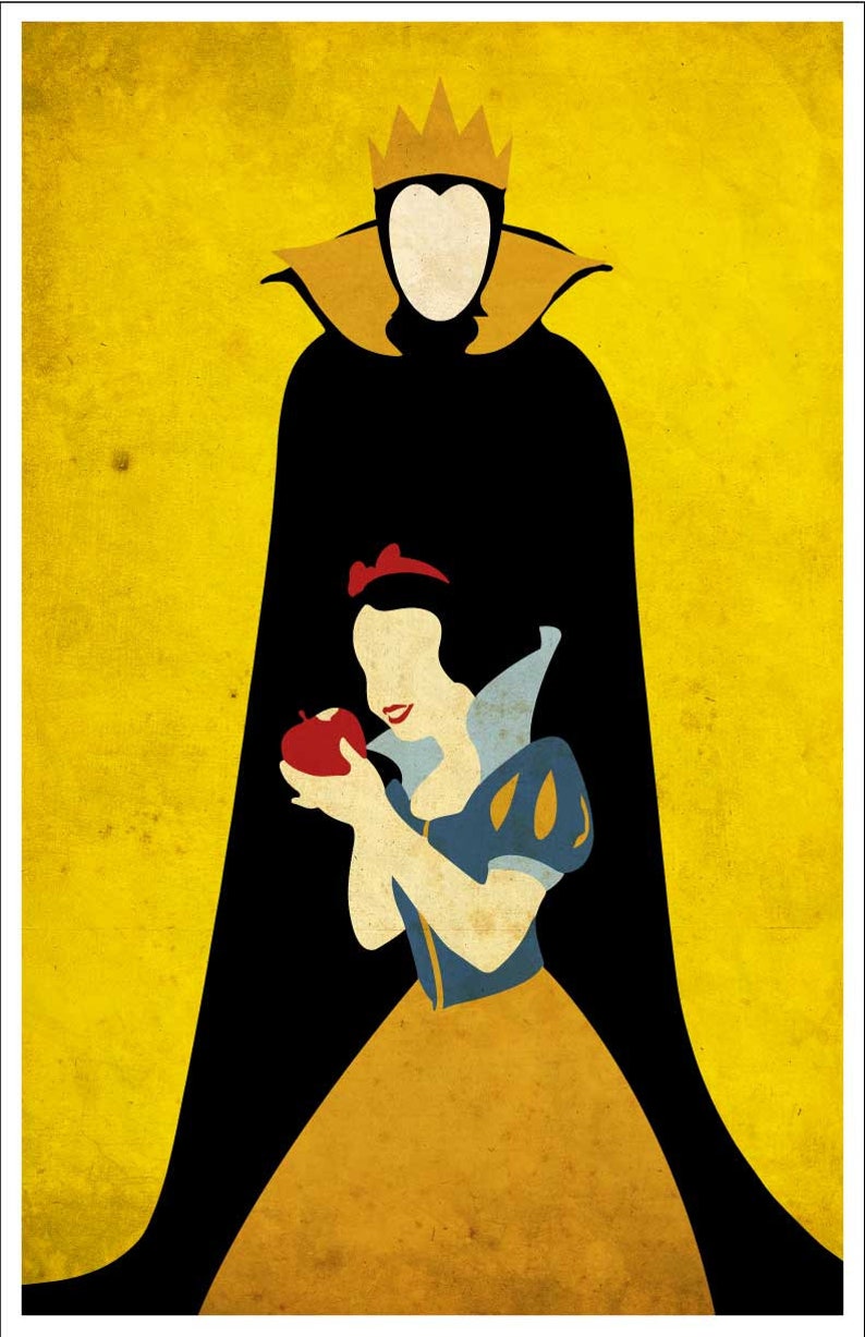 Affiche vintage du film Disney Blanche-Neige | Etsy