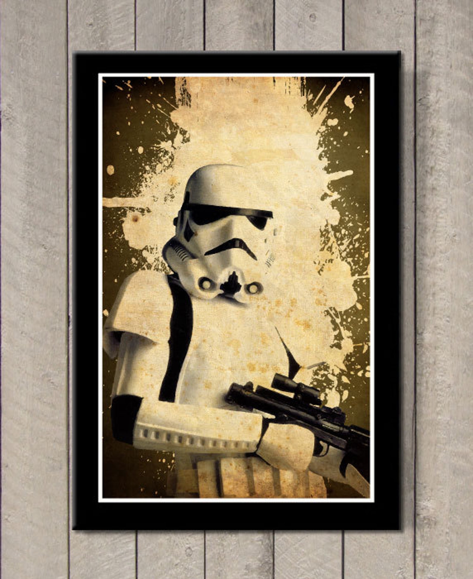 Vintage Star Wars Stormtrooper Art Poster - Etsy