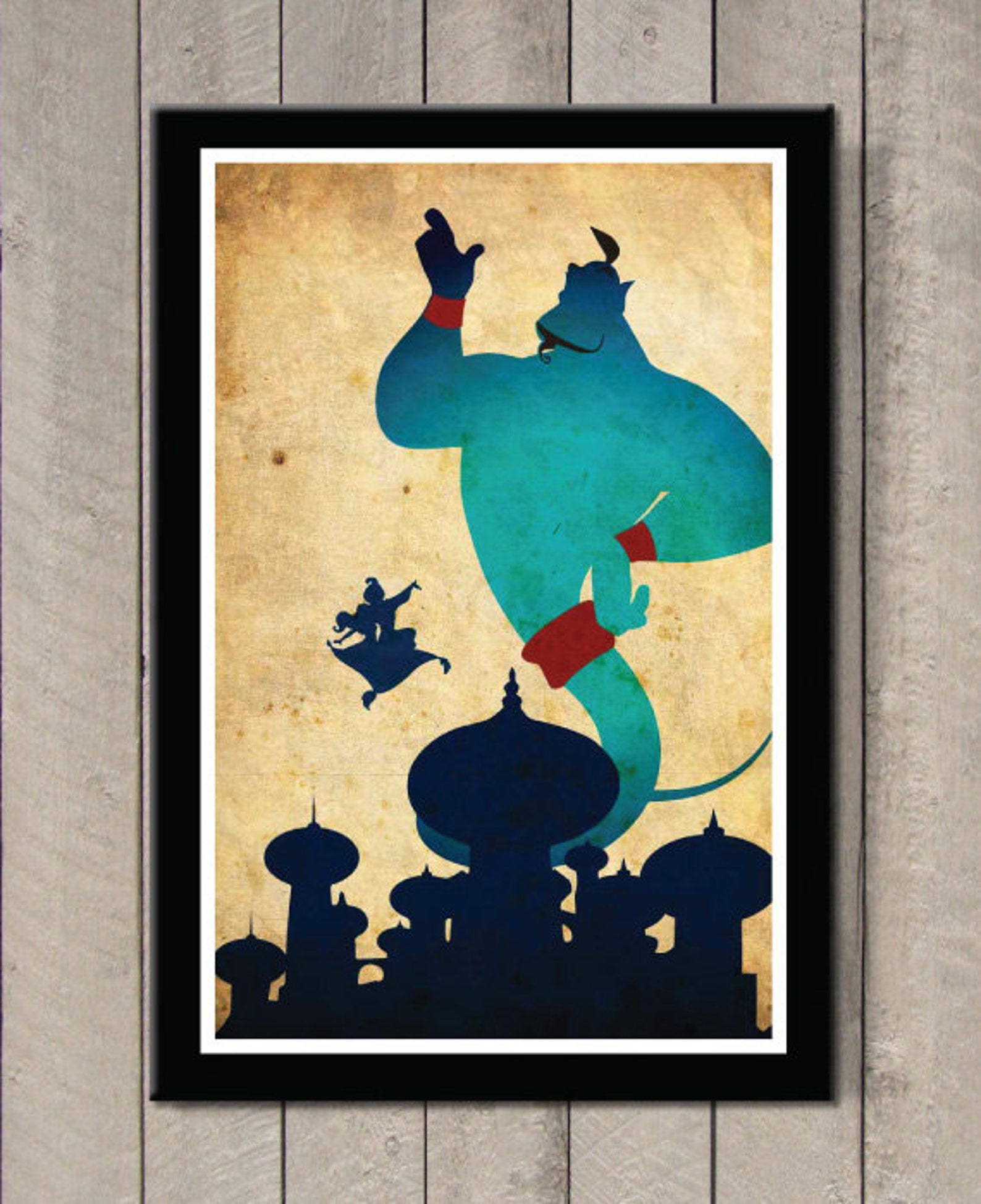 Disney Movie Poster Aladdin - Etsy