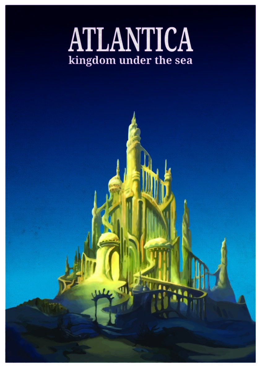 The Little Mermaid Atlantica Poster - Etsy UK