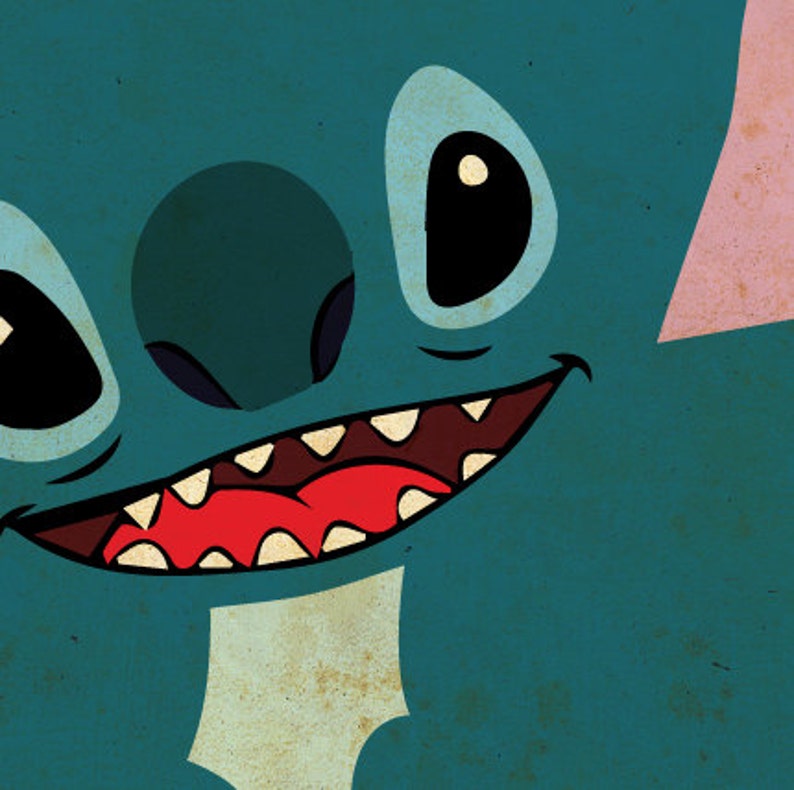 Cartel de la película de Disney Lilo & Stitch Stitch - Etsy México