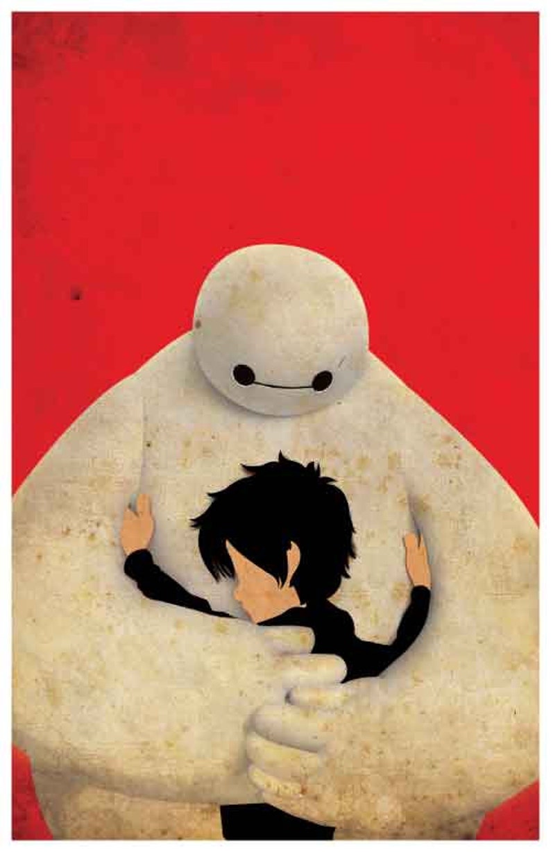 Baymax and Hiro Print Disney Big Hero 6 Poster - Etsy