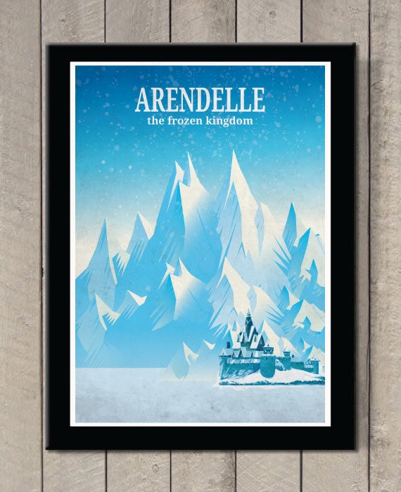 Frozen - Arendelle Castle Poster - Etsy
