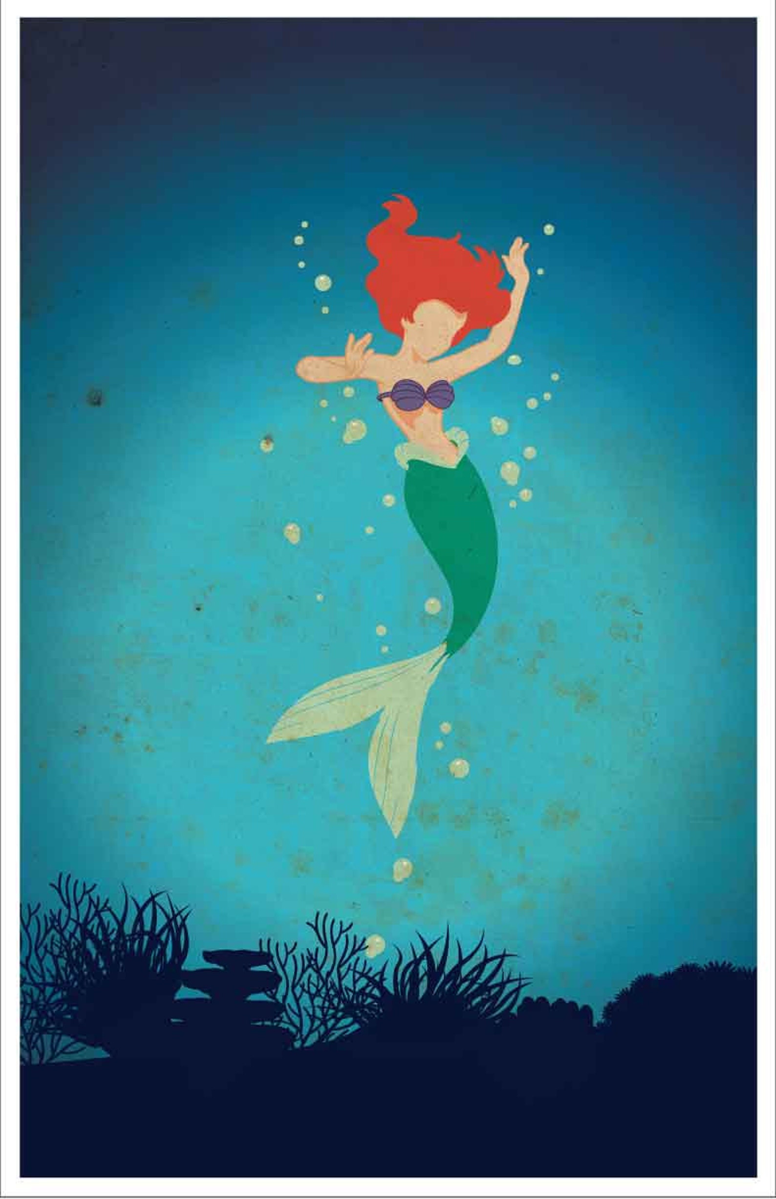 Vintage Disney Movie Poster the Little Mermaid - Etsy