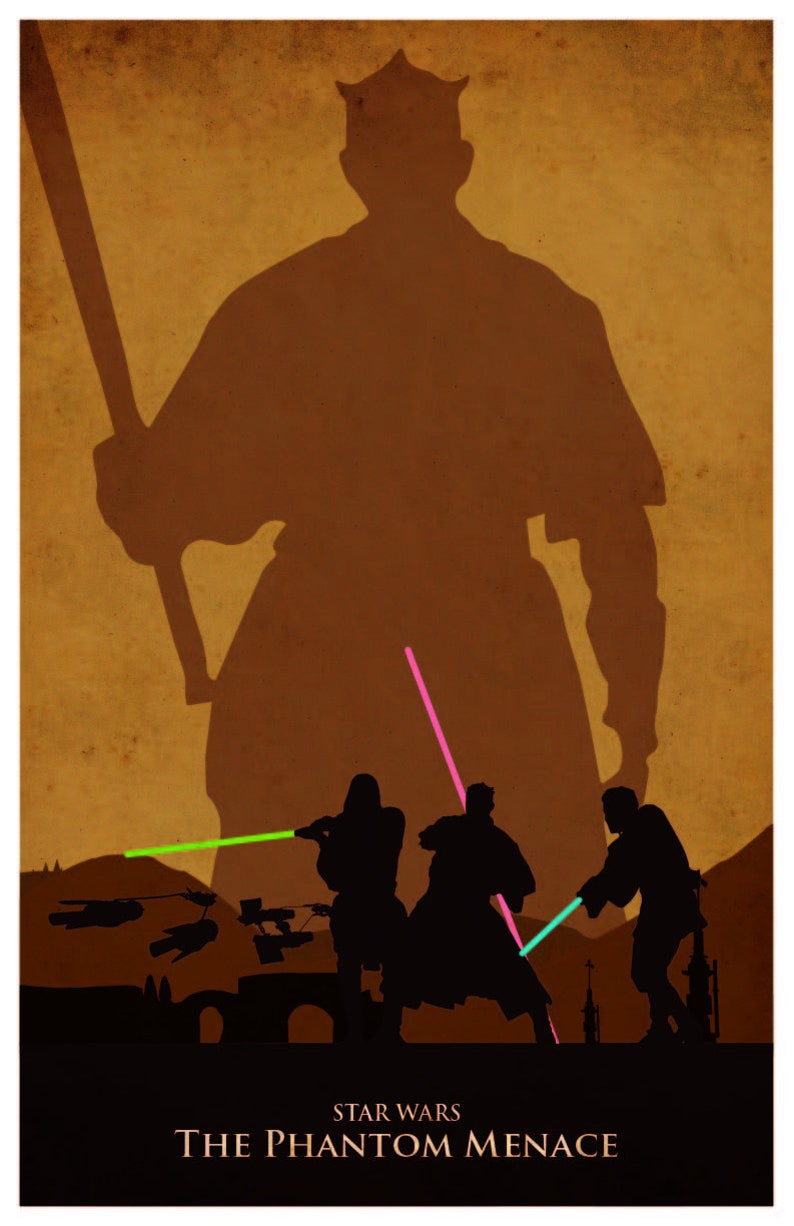 Star Wars Trilogy Poster Set Episode I Episode II Episode | Etsy