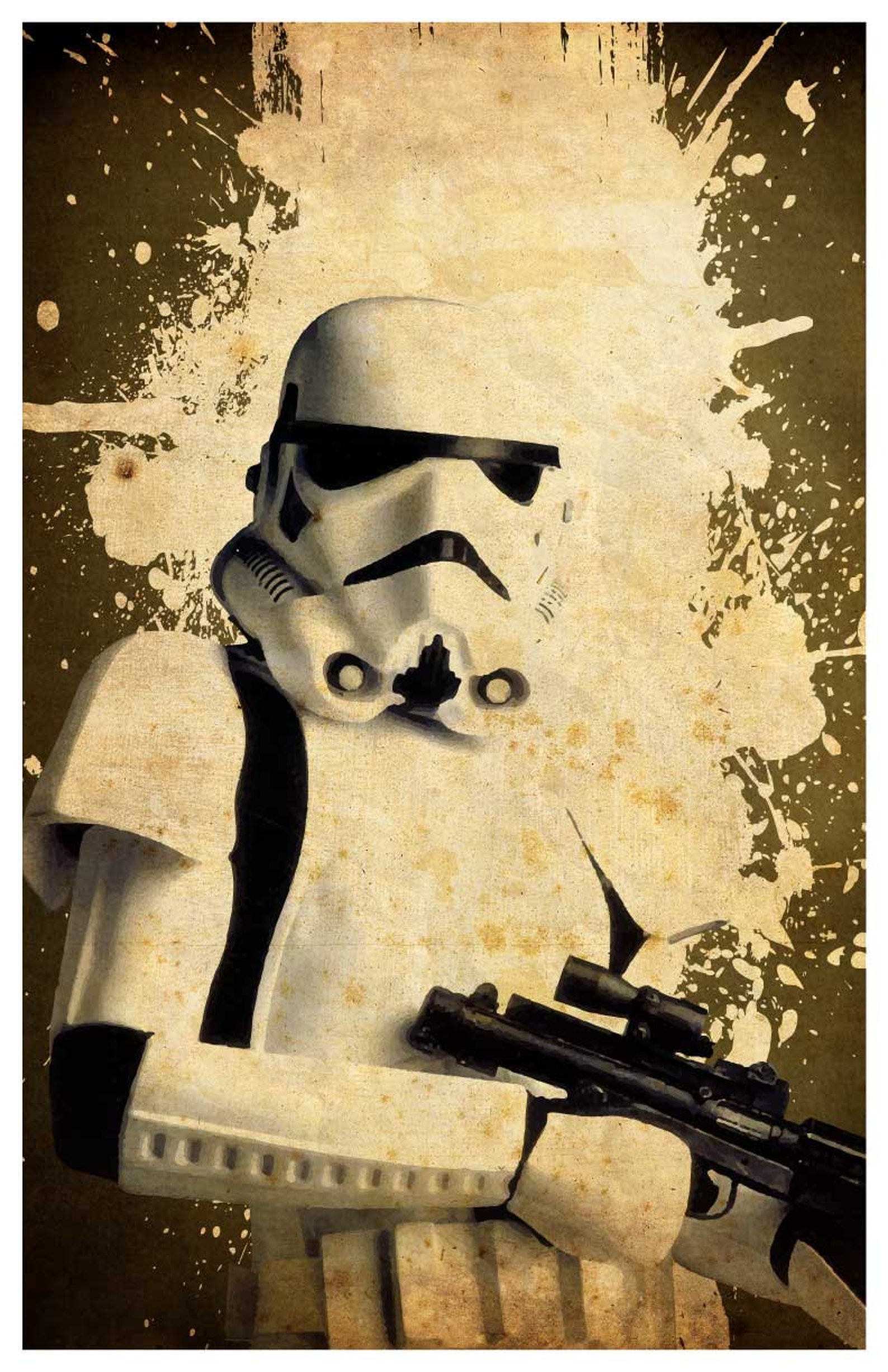 Vintage Star Wars Stormtrooper Art Poster - Etsy