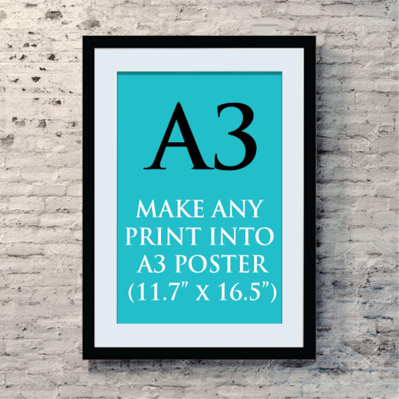 Any Print to A3 Size Poster Movieposter Industrial Print - Etsy
