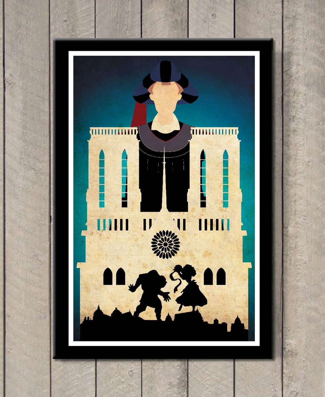 Vintage Disney Movie Poster - the Hunchback of Notre Dame - Etsy