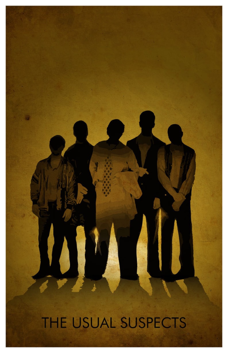 The Usual Suspects Inspired Movie Art Poster | Etsy