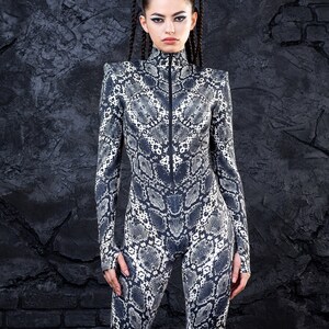 Snake Costume Women, Animal Print Bodysuit, Halloween Costume Women ...