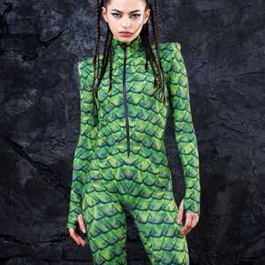 Basilisk Costume Women Green Snake Costume Sexy Snake - Etsy
