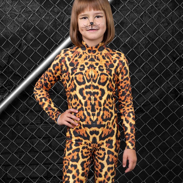 Girls Cheetah Leopard Costume - Etsy