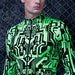 Cyber Clothing Men, Futuristic Clothing, Green Neon Bodysuit for Men ...