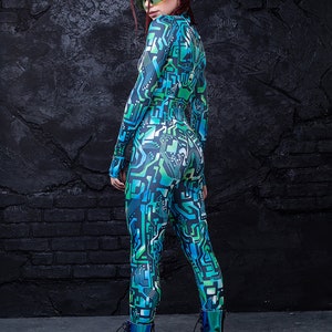 Cyberpunk Costume Cyberpunk Clothing Woman Rave Outfit Rave - Etsy