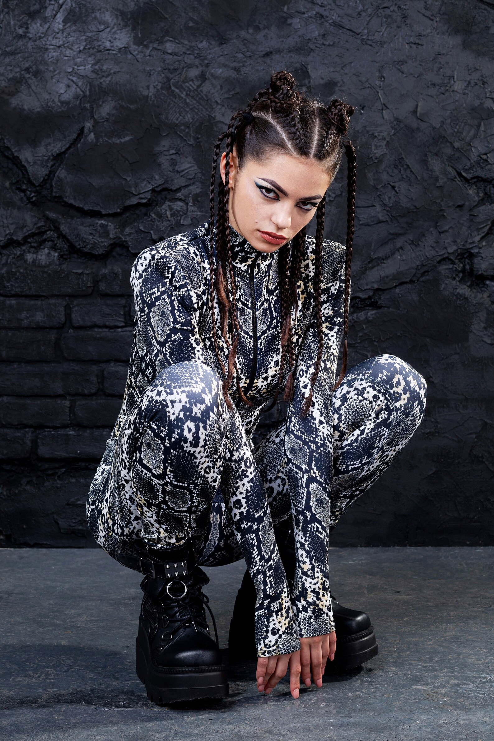 Snake Costume Women Animal Print Bodysuit Halloween Costume | Etsy