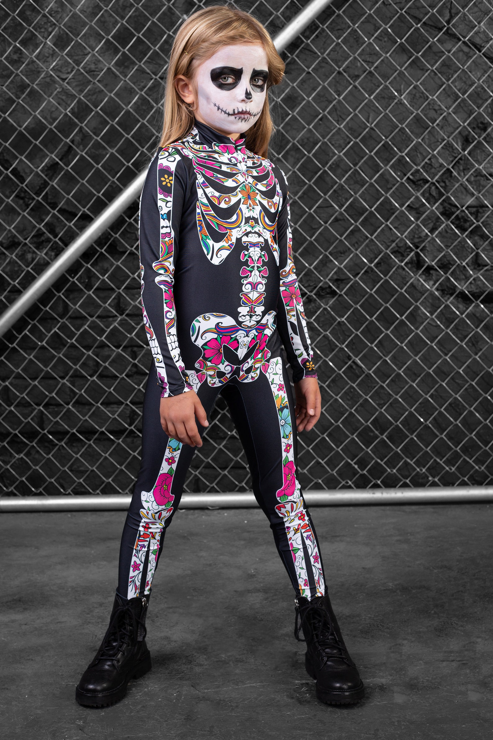 Skeleton Costume Kids Kids Skeleton Costume Girls Skeleton - Etsy