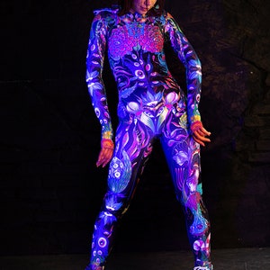Trippy Bodysuit, Psychedelic Clothing, Psychedelic Bodysuit, Trippy ...