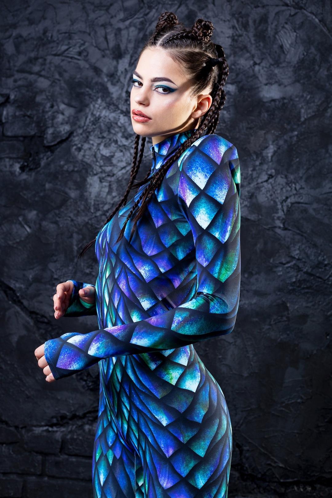 Psychedelic Bodysuit, Rave Outfit Woman, Festival Bodysuit, Burning Man ...