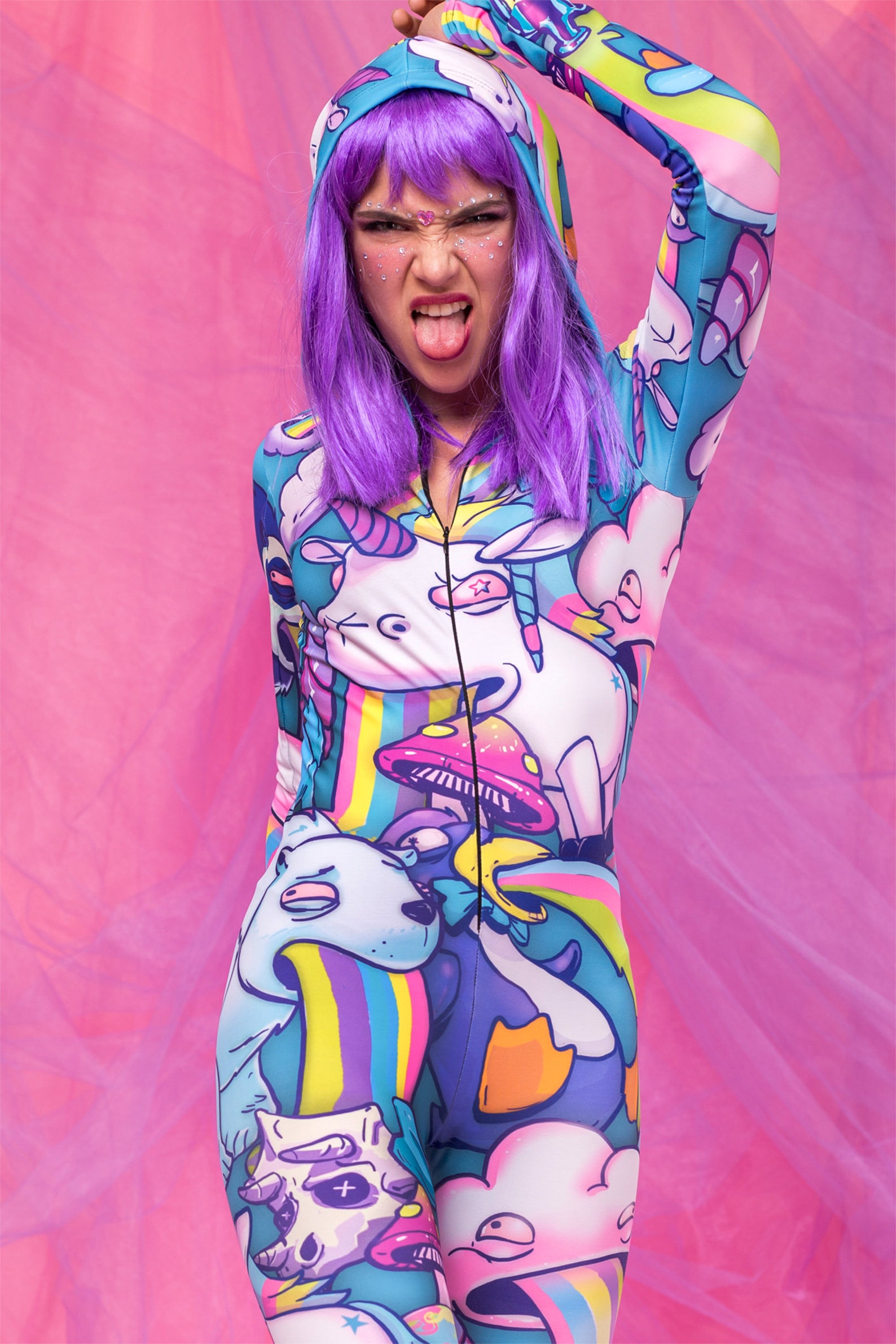 Rainbow Costume Women Rainbow Bodysuit Colorful Costume | Etsy