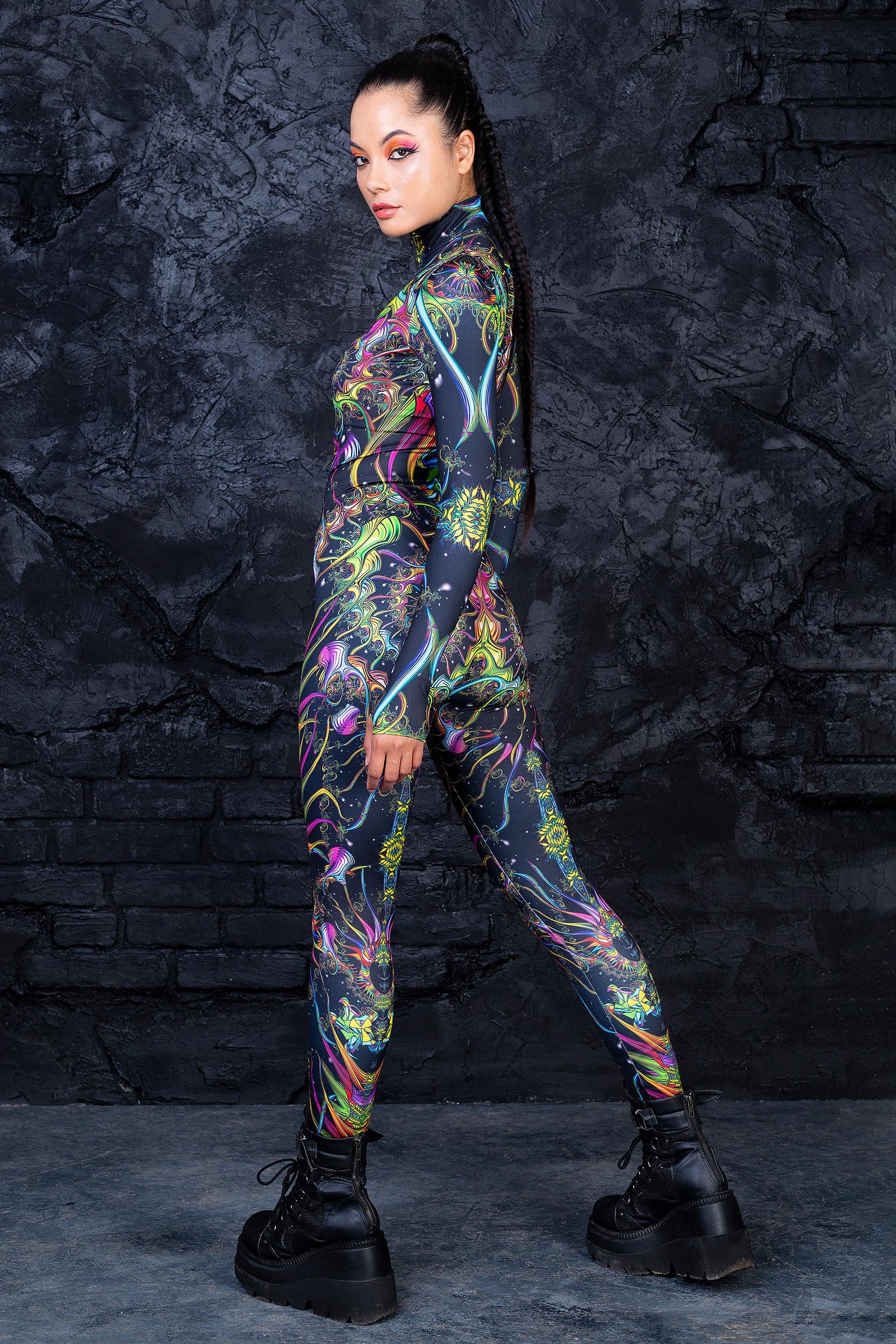 Festival Bodysuit, Rave Outfit, Psychedelic Clothing, Rave Bodysuit ...