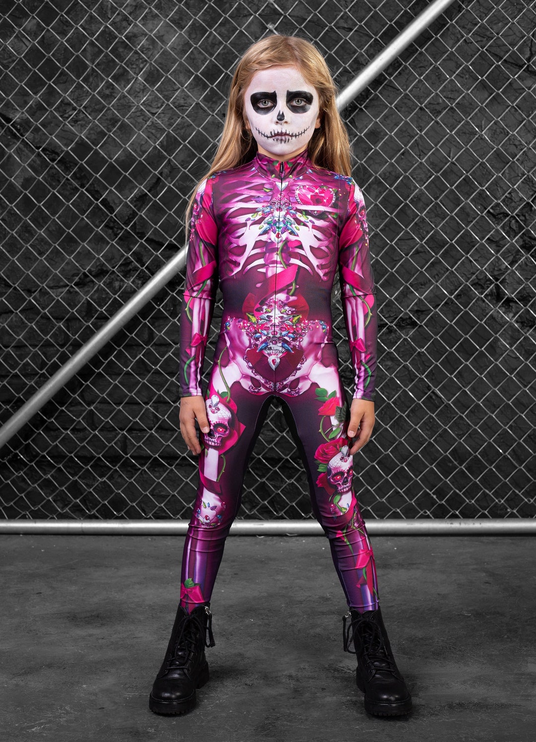 Girls Skeleton Costume Skeleton Costume Kids Kids Skeleton - Etsy