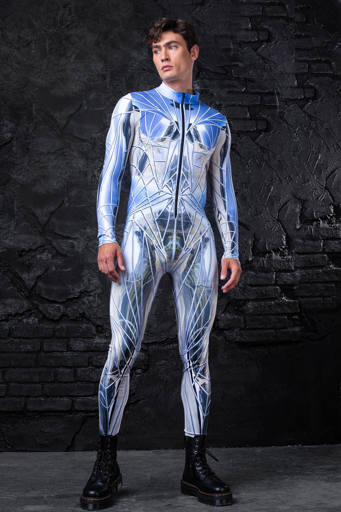 Male Bodysuit Bodysuit Costume Men's Rave Clothing Rave - Etsy Australia
