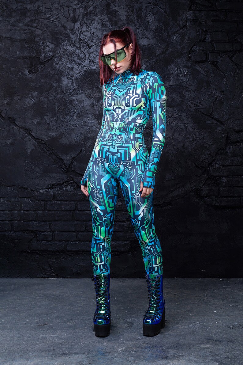 Cyberpunk Costume Cyberpunk Clothing Woman Rave Outfit Rave - Etsy