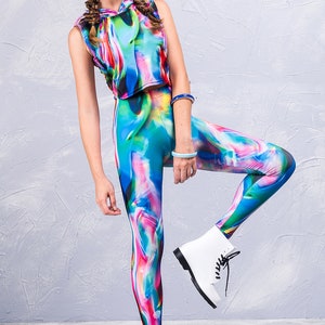 Holographic Hooded Top, Holographic Clothing, Holographic Crop Top ...