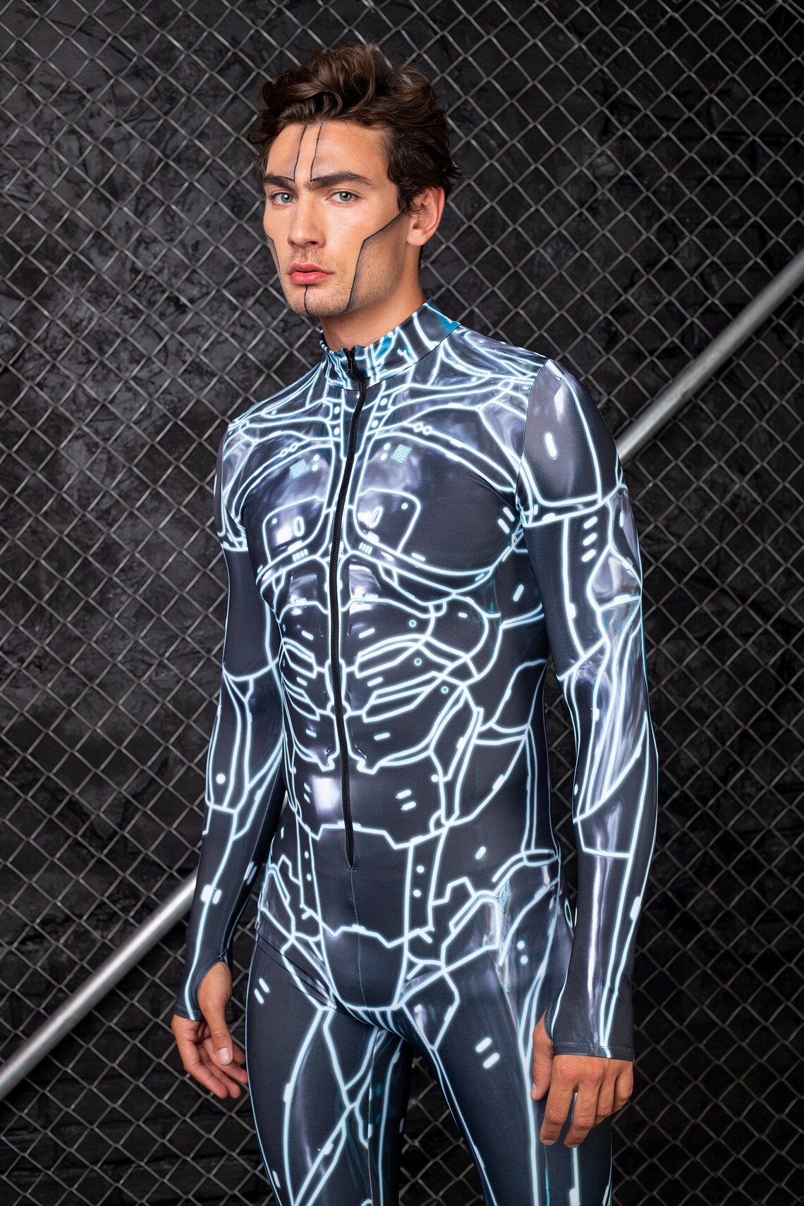 Robot Costume Cyber Costume Men Halloween Costumes for Men - Etsy