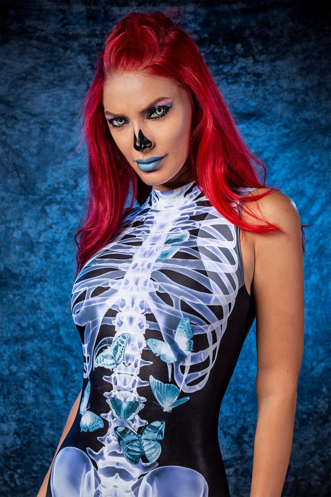 Sleeveless Skeleton Bodysuit, Sleeveless Skeleton Costume, Sexy ...