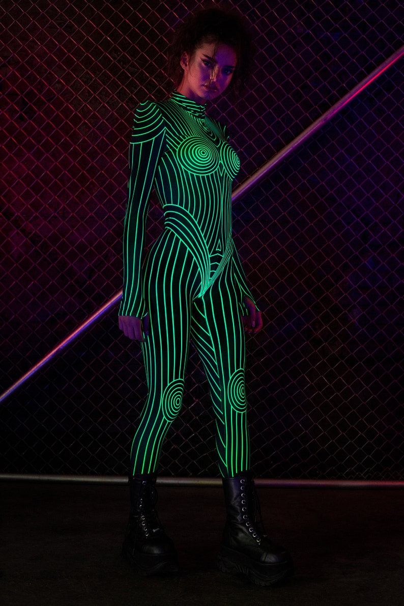 UV Glow Costume Blacklight Reactive Costume Halloween - Etsy