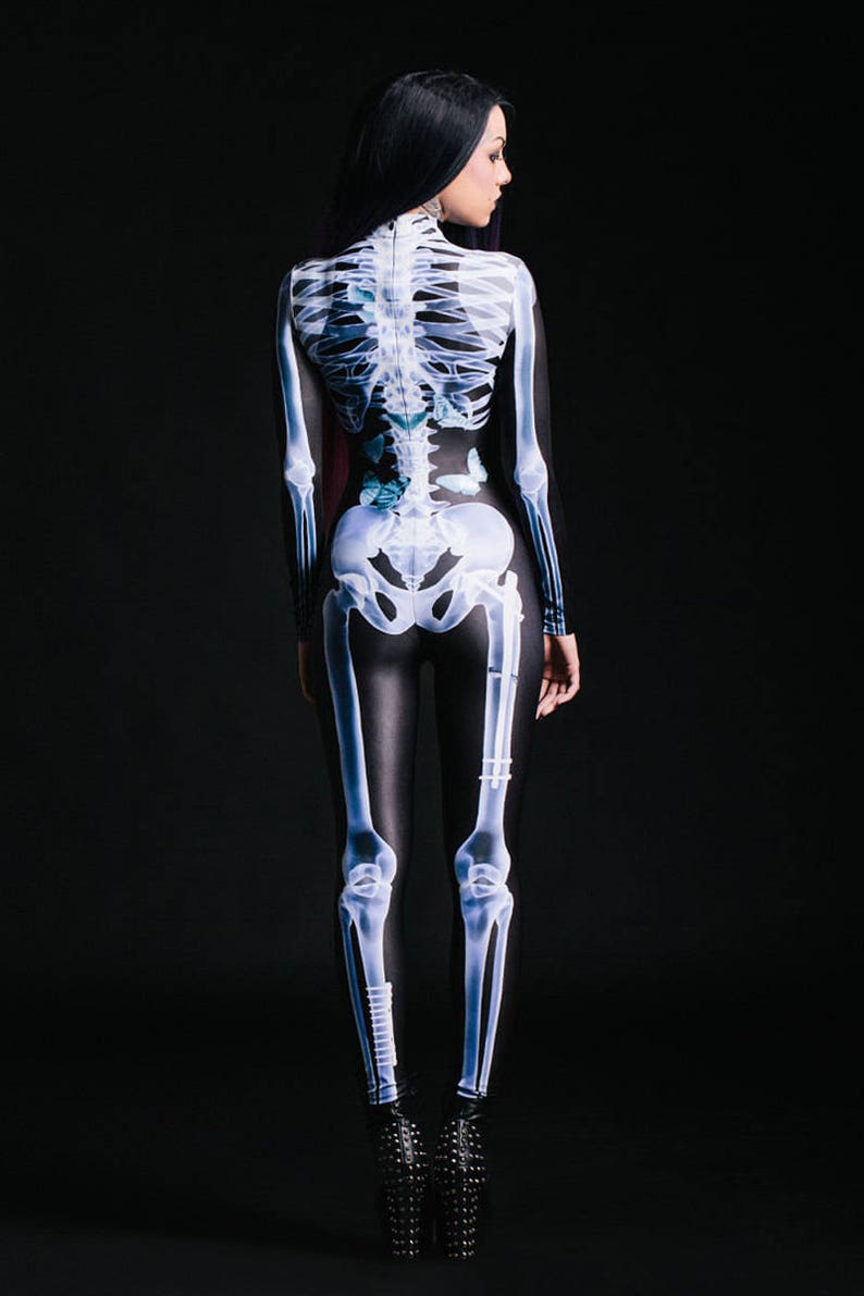 Sexy Skeleton Bodysuit Sexy Costumes For Women Sexy Etsy Australia