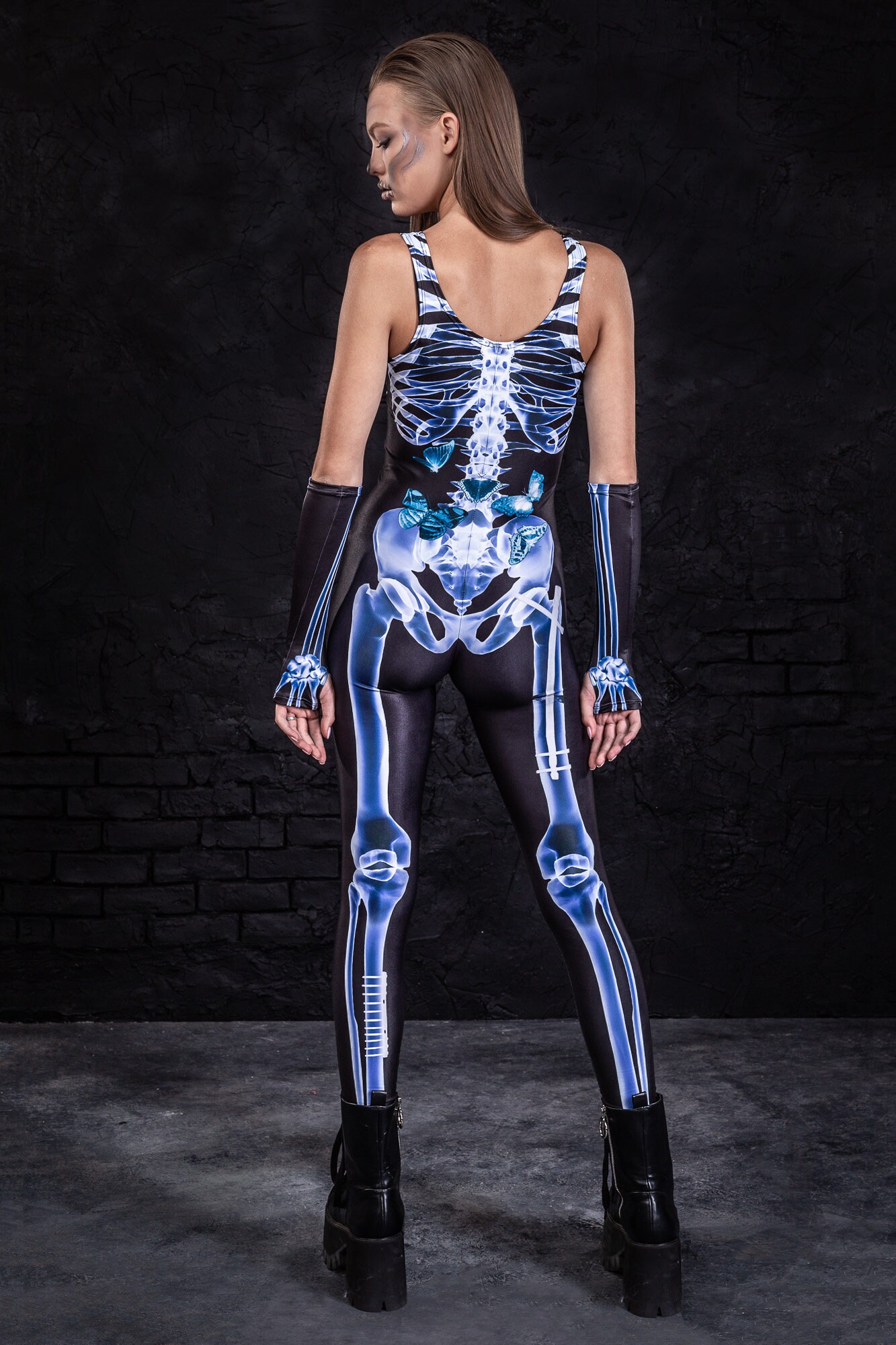 Halloween Catsuit With Gloves Full Body Halloween Costume - Etsy Ireland