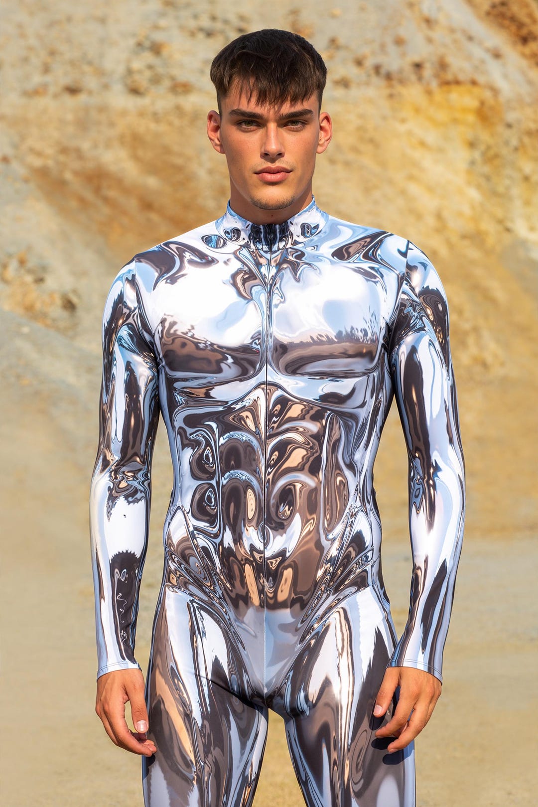 Cyberpunk Robot Bodysuit Men, Burning Man Costume for Men, Festival ...