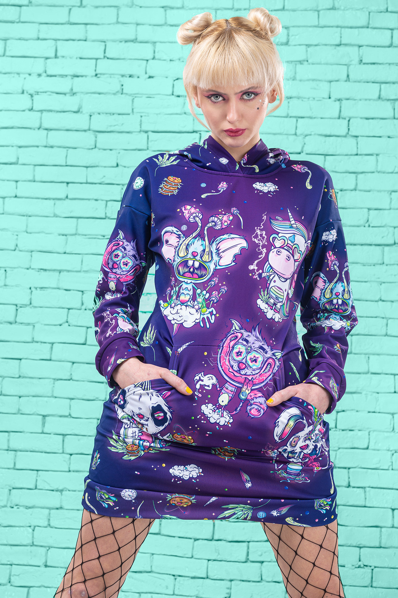 Festival Sweater Dress Funny Clothing Psy Trance Goa Purple | Etsy