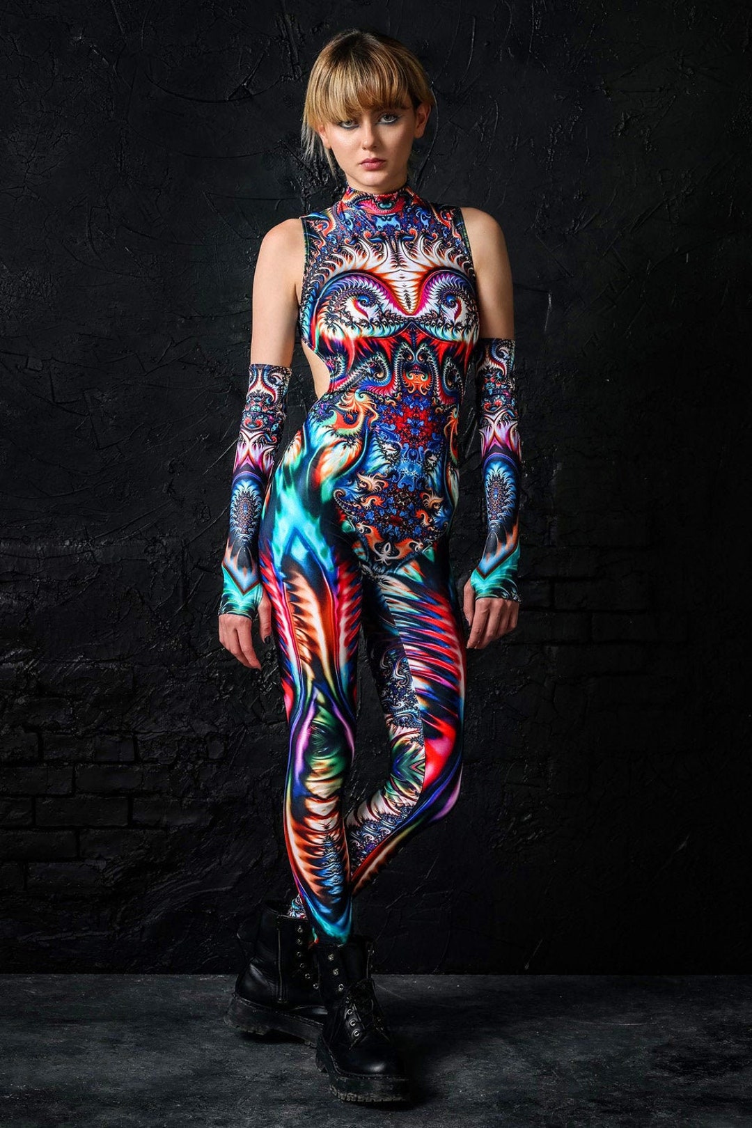 Rave Outfit, Festival Clothing Women, Rave Catsuit, Rave Clothing, Sexy ...