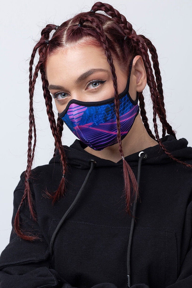 Cyberpunk Face Mask Cosplay Face Mask Anime Face Mask | Etsy