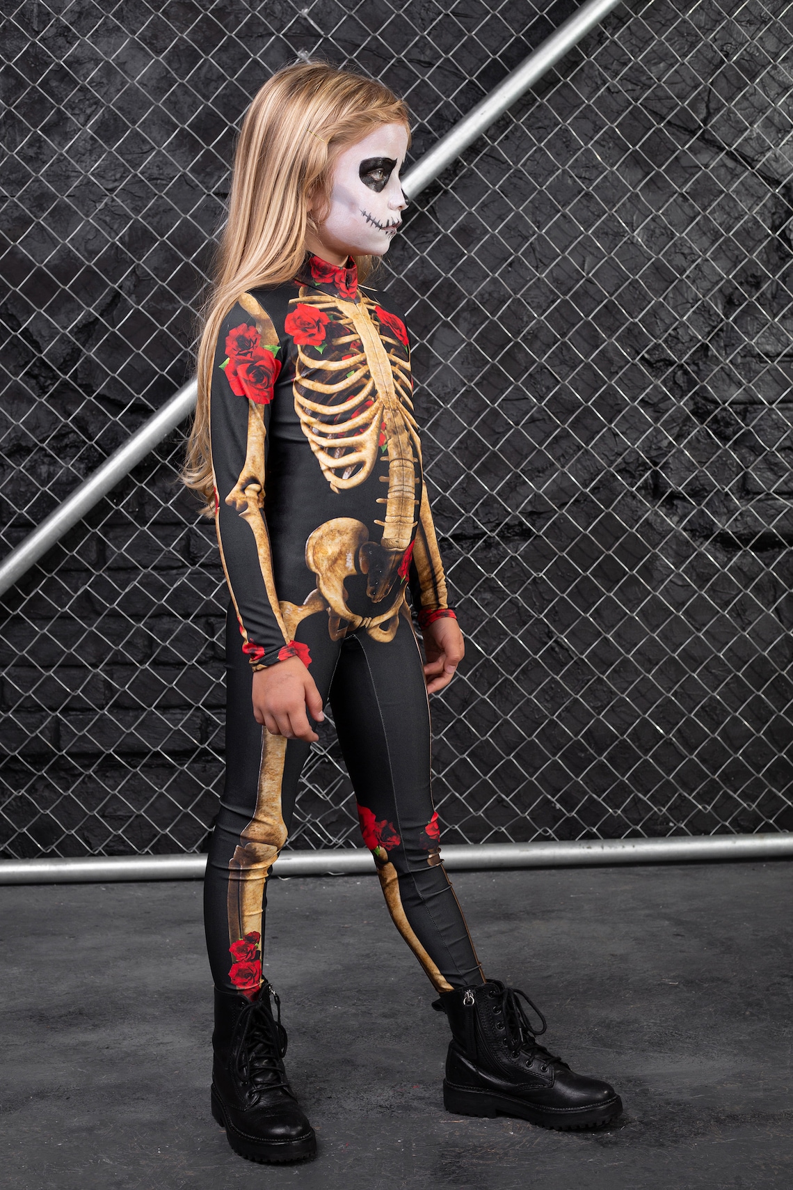 Skeleton Costume Kids Girls Skeleton Costume Kids Skeleton - Etsy