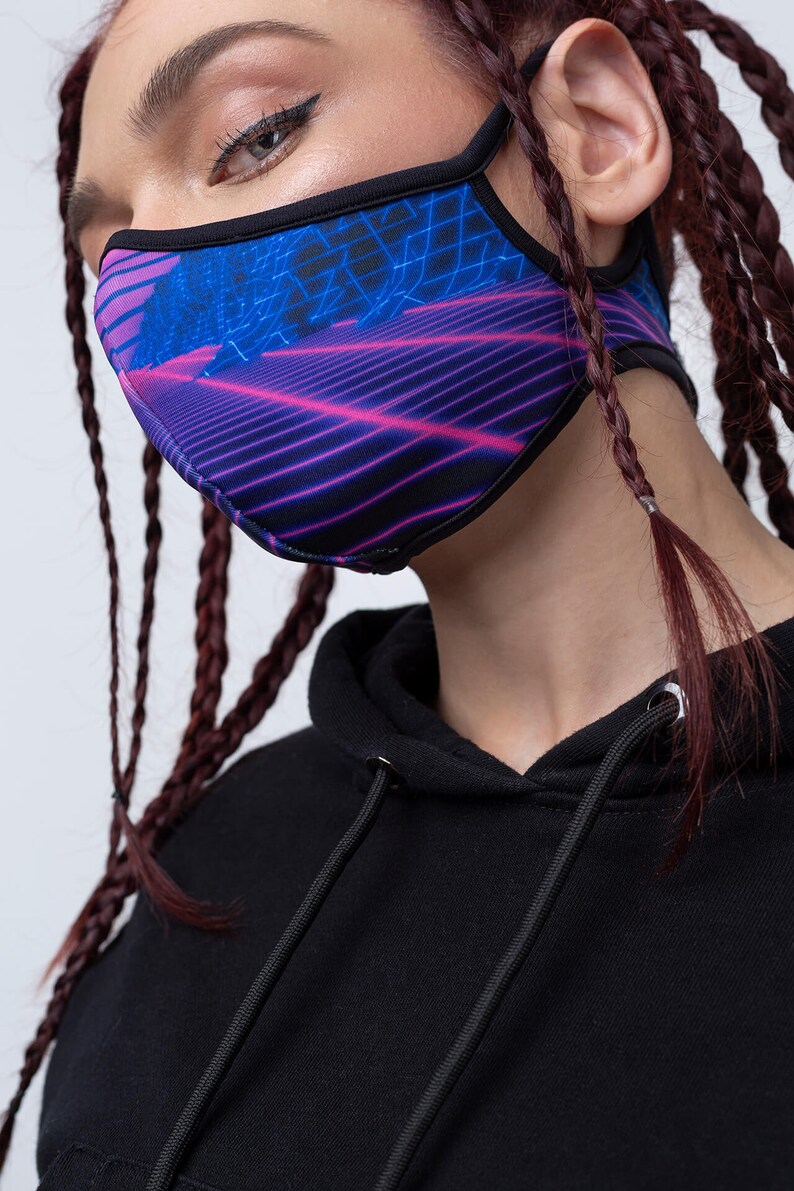 Cyberpunk Face Mask Cosplay Face Mask Anime Face Mask | Etsy