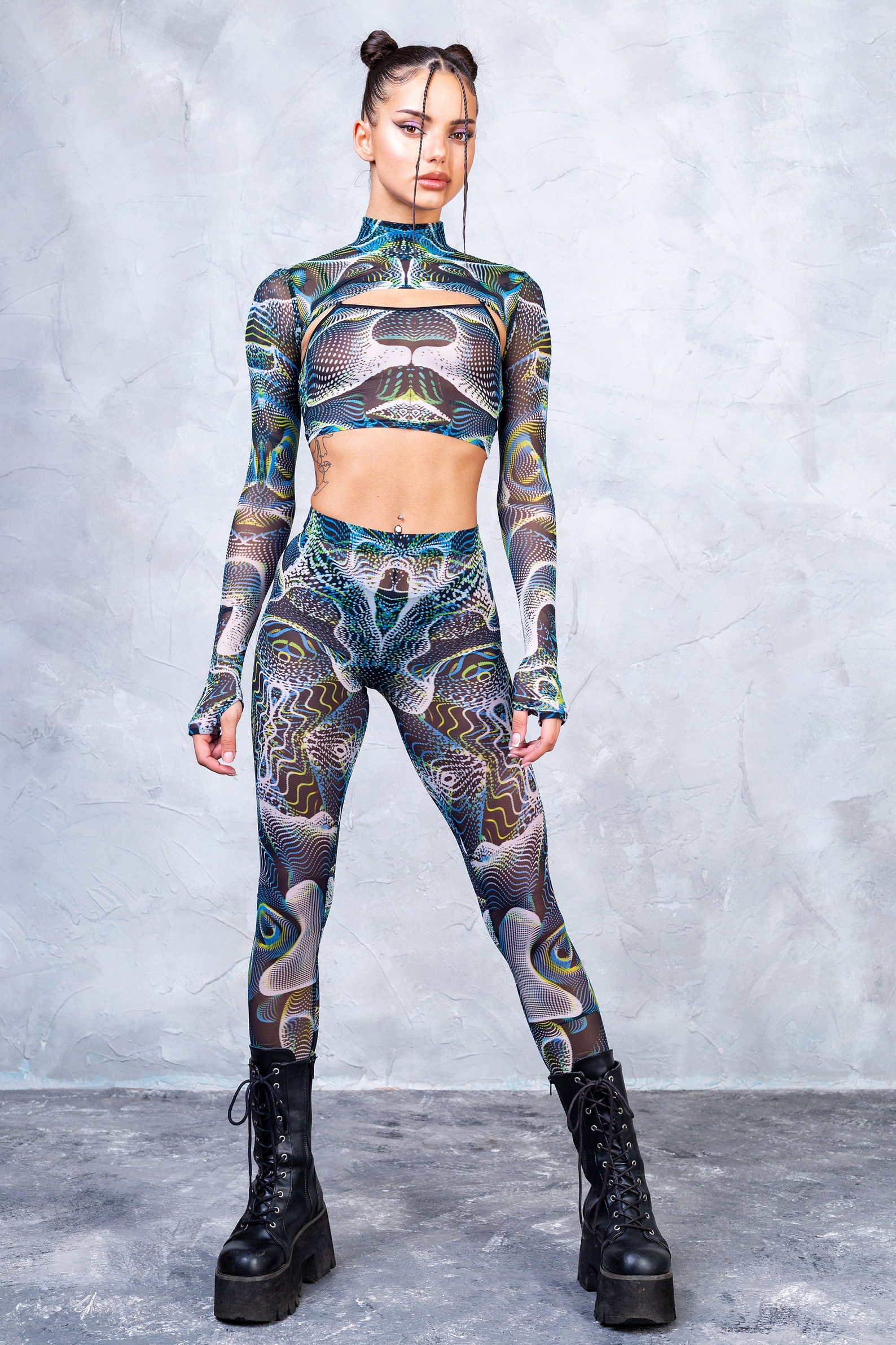 Transparent Top Rave Crop Top Mesh Shrug Top Mesh Bolero - Etsy