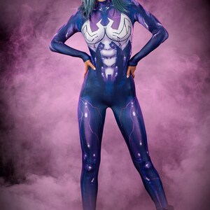 Purple Venom Inspired Halloween Costume, Adult Halloween Catsuit, Sexy ...