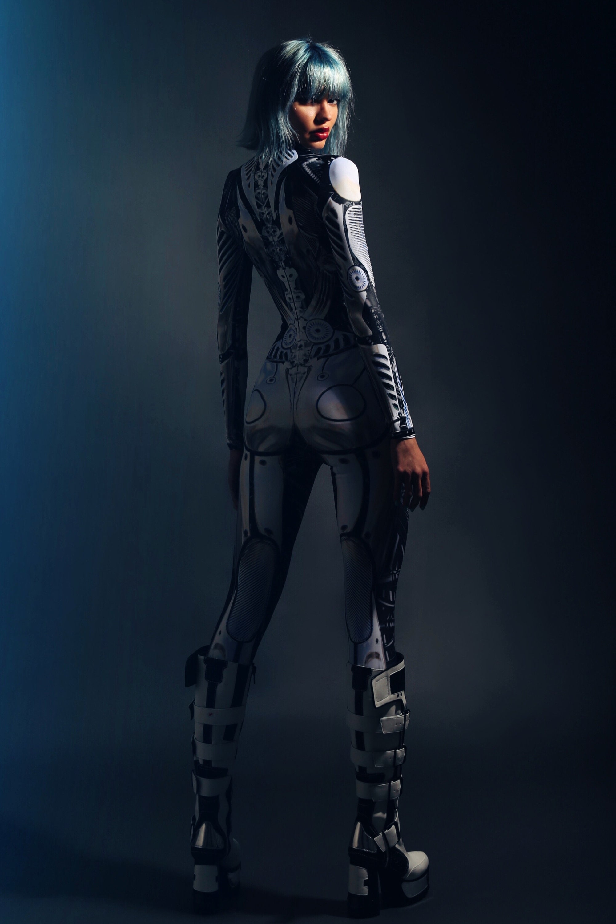 Robot Halloween Costume Sexy Halloween Bodysuit Cyberpunk Etsy