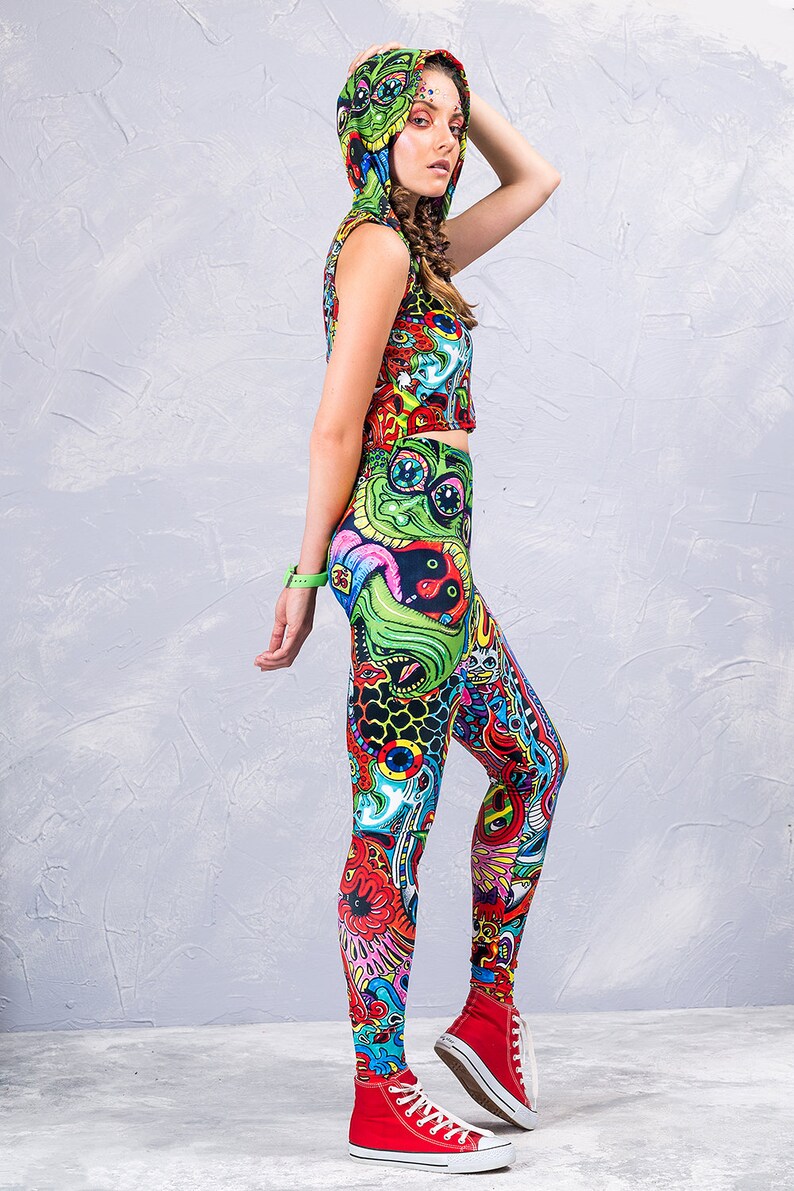 Trippy Leggings Sexy Festival Clothing Rave Leggings - Etsy