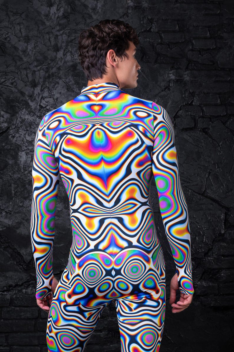 Rave Bodysuit Men, Music Festival Male Costume, Rave Clothing Men ...