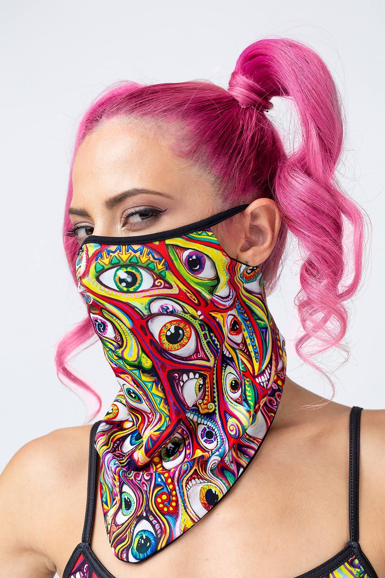 Womens Bandana Face Mask Bandana Face Mask With Ear Etsy