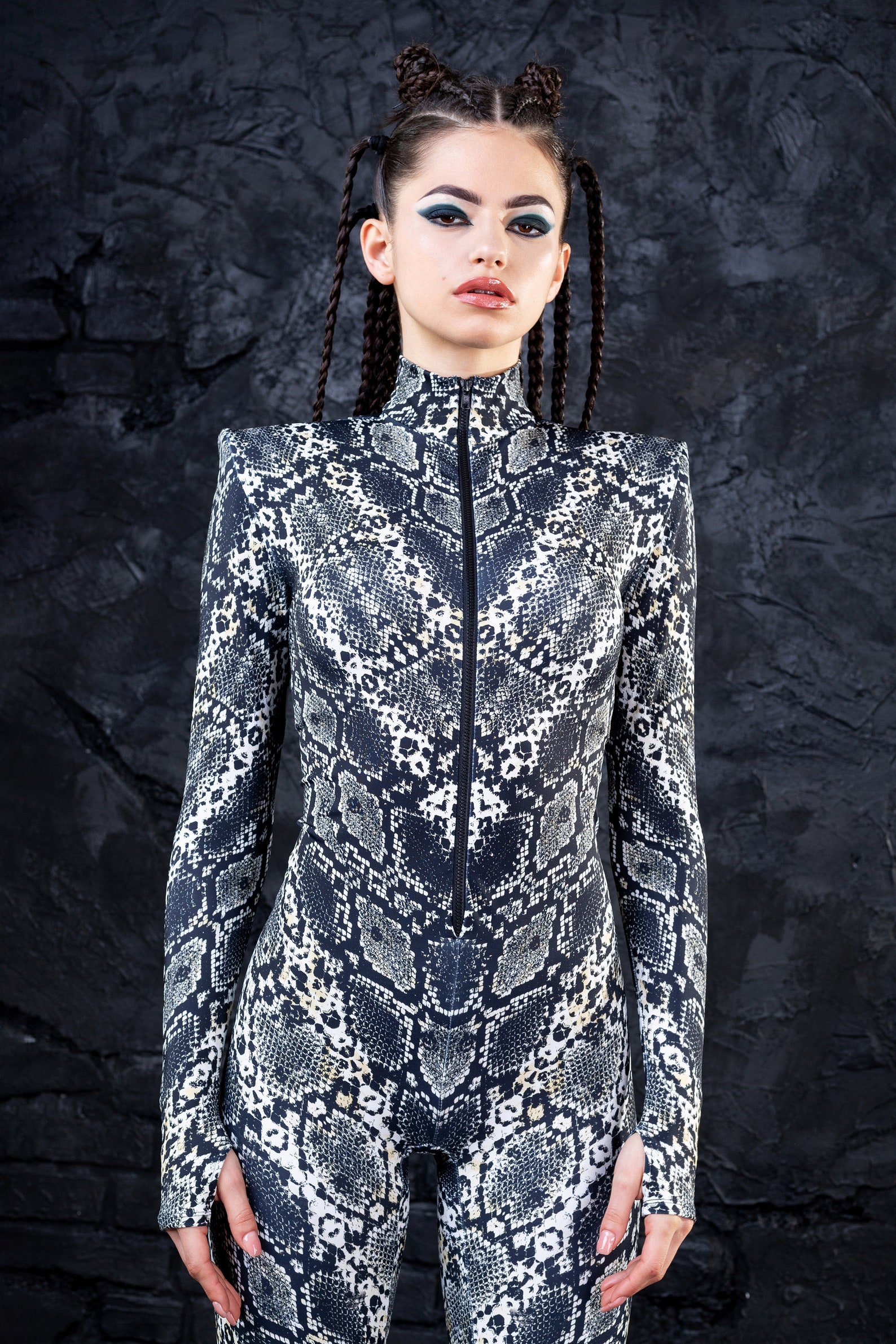 Snake Costume Women Animal Print Bodysuit Halloween Costume | Etsy