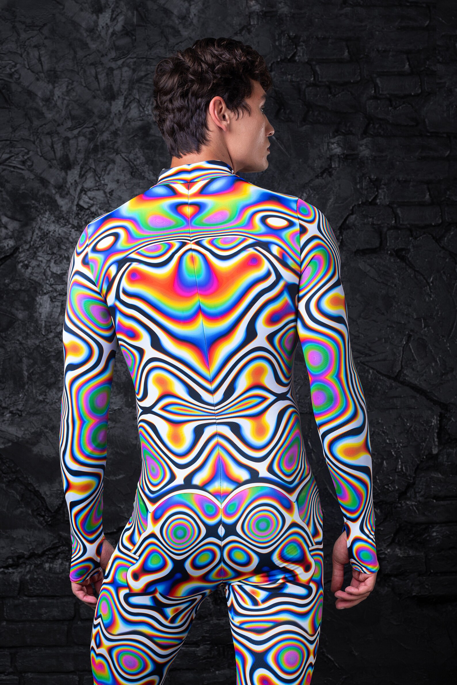 Rave Bodysuit Men Music Festival Male Costume Rave Clothing - Etsy
