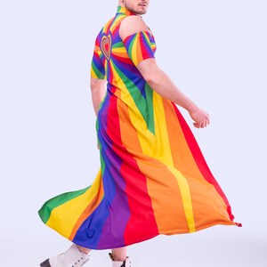 Rainbow Pride Outfit, Rave Outfit, Pride Men Outfit, Asymmetrical Rave ...